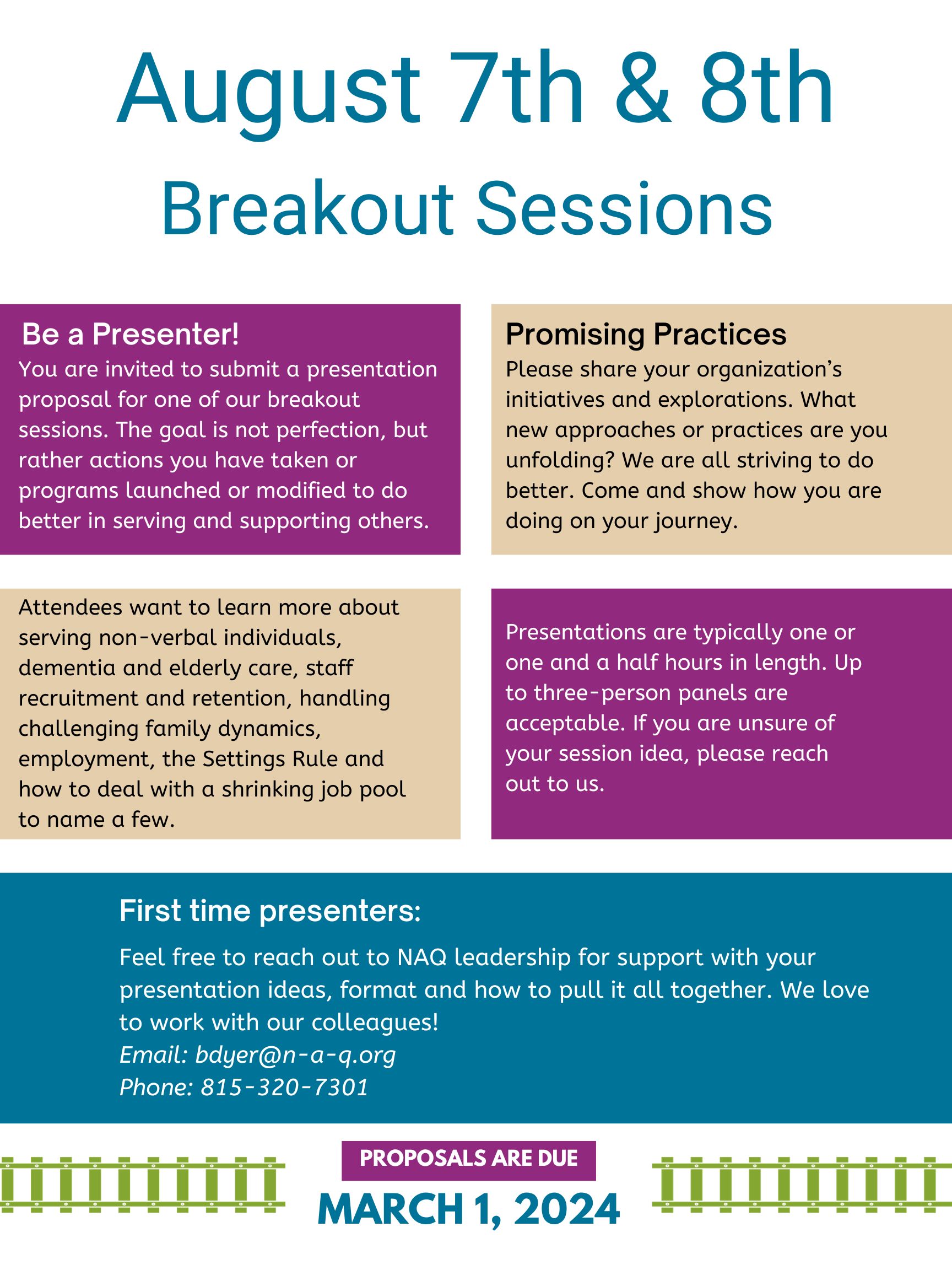 NAQ '24 Call for Presentations